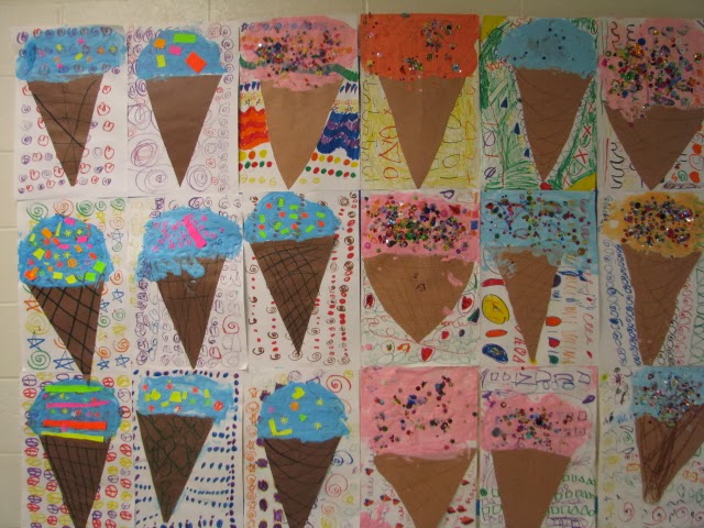 Tumble Bug Art: Wayne Thiebaud Inspired Ice Cream Projects